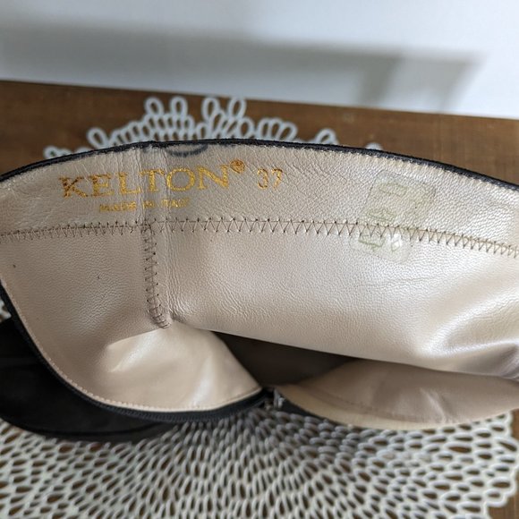 Kelton | Shoes | Brand New Black Suede Platform Wedge Casual Dress ...